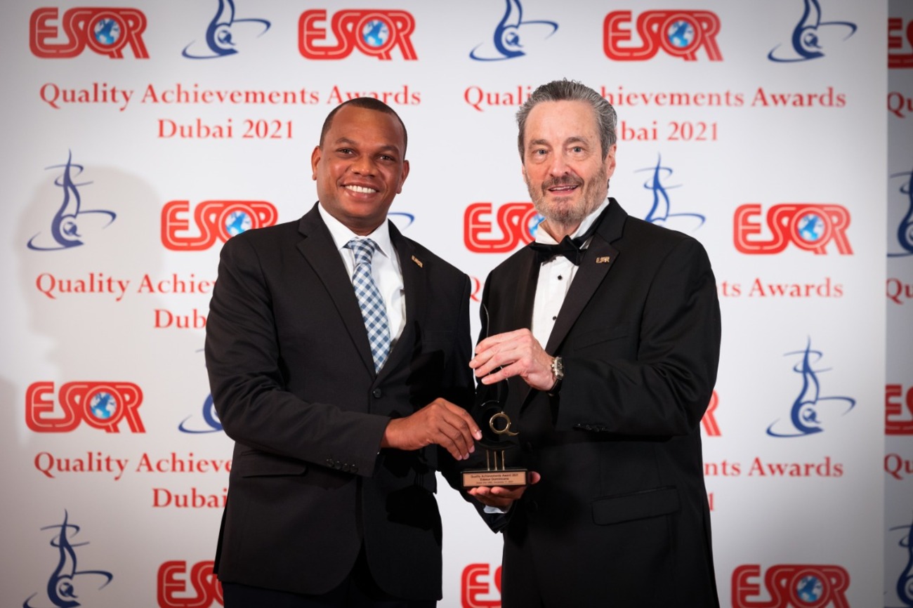 Edesur Dominicana recibe en Dubai premio internacional ESQR’s Quality ...